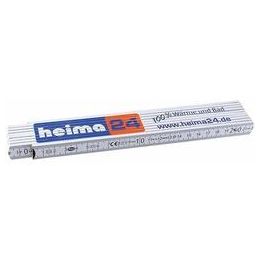 HEIMA-PRESS Qualitäts-Holzgliedermaßstab ''heima24'' - 2 m - 10 Glieder mit 90°-Rastung