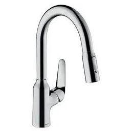 Spültischmischer Hansgrohe 180 M4216 herausziehbare Geschirrbrause + System S-Box, Ausladung 224 mm, chrom - 71821000