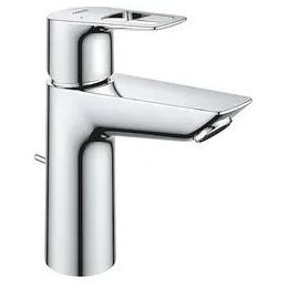 Waschtischmischer Grohe Bauloop M-Size, Ausladung 106 mm mit Ablaufgarnitur, chrom - 23762001