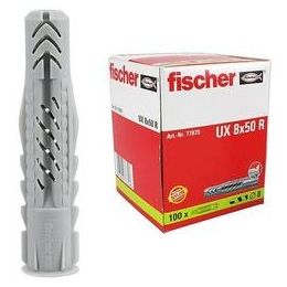 100 Stk. Fischer Universaldübel mit Rand UX 8 x 50 R - 77870