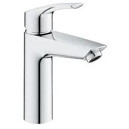 Waschtischmischer Grohe Eurosmart M-Size, Ausladung 121 mm, Push-Open Ablauf, mit thermischem Verbrühschutz, chrom - 23989003