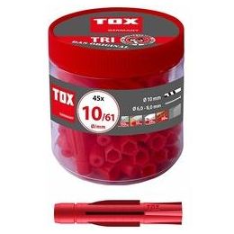 TOX Allzweckdübel Tri 10 x 61 mm in Runddose - 45 Stück - 010260081