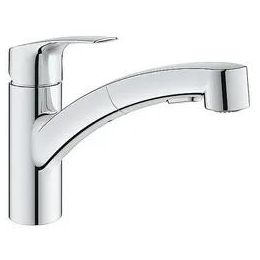 Spültischmischer Grohe Eurosmart herausziehbare Geschirrbrause, Ausladung 227 mm, chrom - 30305001