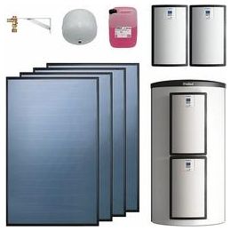 Vaillant Solarthermie-Paket 9.431/6 - 4 Kollektoren VFK 145 V mit Speicher VPS 800/3-7 - 10,04 m2 - 0010042369