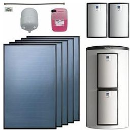 Vaillant Solarthermie-Paket 9.432/5 - 5 Kollektoren VFK 145 V mit Speicher VPS 800/3-7 - 12,55 m2 - 0010042370