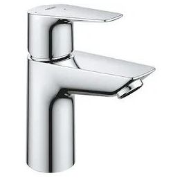 Waschtischmischer Grohe BauEdge S-Size, Ausladung 93 mm, Mittelstellung kalt, Push-Open Ablauf, chrom - 23899001