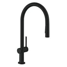 Spültischmischer Hansgrohe 210 Talis M54 herausziehbare Geschirrbrause, Ausladung 223 mm, schwarz matt - 72800670