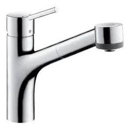 Spültischmischer Hansgrohe Talis-S herausziehbare Geschirrbrause, Ausladung 220 mm, chrom - 32841000