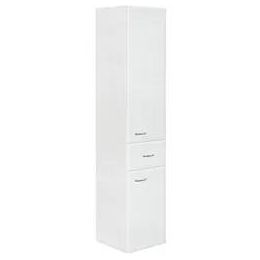 Evenes Hochschrank Serie MAC, 2 Türen, 1 Auszug, weiß Dekor, Anschlag rechts, 300 x 1440 x 320 mm - 93 914 07