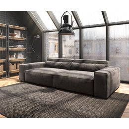 DeLife Big-Sofa Sirpio XL 270x130 cm Mikrofaser Khakibraun, Big Sofas