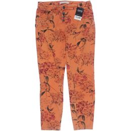 Oui Damen Jeans, orange, Gr. 36