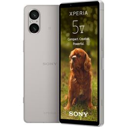 Sony Smartphone "XPERIA 5V" Mobiltelefone Gr. 128 GB, silberfarben (platin, silber)