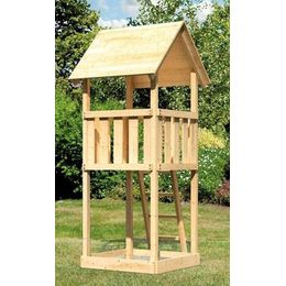 Spielturm Konifera "Rosie A" Spieltürme beige (natur) Kinder BxTxH: 107x107x291 cm