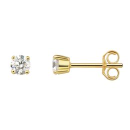 Paar Ohrhänger ONE ELEMENT "0.40 ct Diamant Brillant Ohrringe Ohrstecker aus 585 Gelbgold" Gr. Damen, 0.40 ct, Diamanten, goldfarben (gold) Damen Gold Schmuck