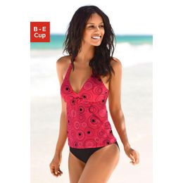 Bügel-Tankini s.Oliver Gr. 38, Cup D, orange (hummer, bedruckt) Damen Bikini-Sets mit schönem Druckdesign