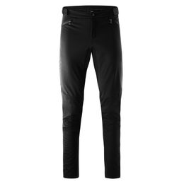 Fahrradhose Gonso "Trail Pants Softshell M" Gr. L, Normalgrößen, schwarz, Herren, 100% Polyester, Hosen, Herren Softshell-Radhose, atmungsaktive MTB-Hose ohne Sitzpolster