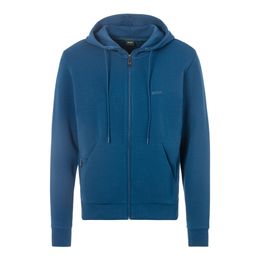 Kapuzensweatjacke BOSS Green "Saggy" Gr. XXL, blau (open blue494) Herren Sweatjacken mit BOSS Aufdruck