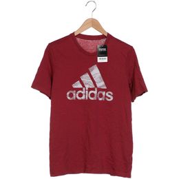 Adidas Herren T-Shirt, bordeaux, Gr. 48