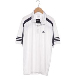 Adidas Herren Poloshirt, weiß, Gr. 46