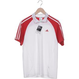 Adidas Herren Poloshirt, weiß, Gr. 46