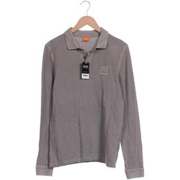 BOSS Orange Herren Poloshirt, grau, Gr. 46