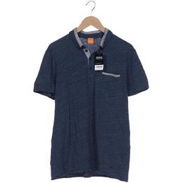 BOSS Orange Herren Poloshirt, blau, Gr. 52