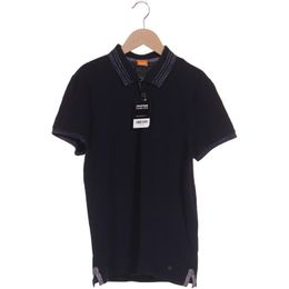 BOSS Orange Herren Poloshirt, schwarz, Gr. 48