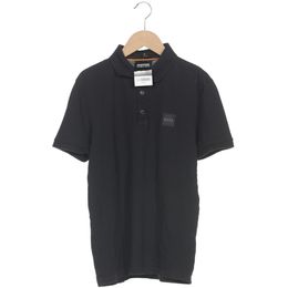 BOSS Orange Herren Poloshirt, schwarz, Gr. 46