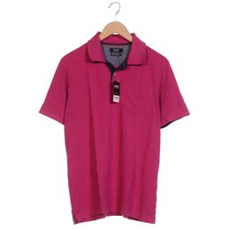 Bugatti Herren Poloshirt, pink, Gr. 52