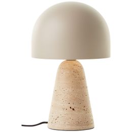 BRILLIANT LEUCHTEN Pilzlampe Brilliant Nalam Tischleuchte Beige, 1-flammig
