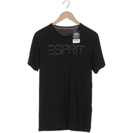 Esprit Herren T-Shirt, schwarz, Gr. 48