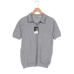 Mango Herren Poloshirt, grau, Gr. 52