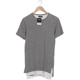 Zara Herren T-Shirt, grau, Gr. 46