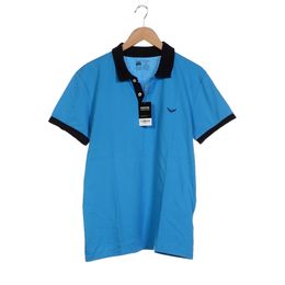 TRIGEMA Herren Poloshirt, blau, Gr. 54