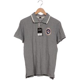 Napapijri Herren Poloshirt, grau, Gr. 52