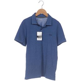 s.Oliver Herren Poloshirt, blau, Gr. 46