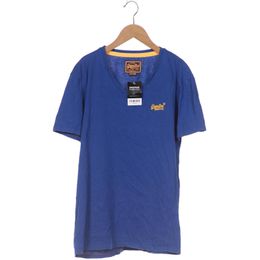 Superdry Herren T-Shirt, blau, Gr. 54