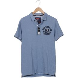 Superdry Herren Poloshirt, blau, Gr. 54