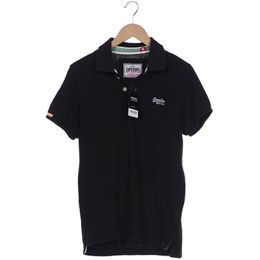 Superdry Herren Poloshirt, schwarz, Gr. 48