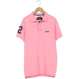 Superdry Herren Poloshirt, pink, Gr. 46