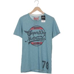 Superdry Herren T-Shirt, türkis, Gr. 48