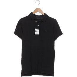 Superdry Herren Poloshirt, schwarz, Gr. 46