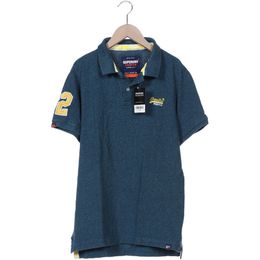 Superdry Herren Poloshirt, türkis, Gr. 54