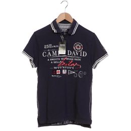 CAMP DAVID Herren Poloshirt, marineblau, Gr. 46