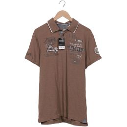 CAMP DAVID Herren Poloshirt, braun, Gr. 52