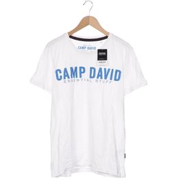 CAMP DAVID Herren T-Shirt, weiß, Gr. 52