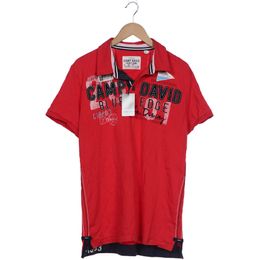 CAMP DAVID Herren Poloshirt, rot, Gr. 54