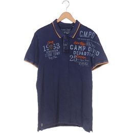 CAMP DAVID Herren Poloshirt, marineblau, Gr. 54