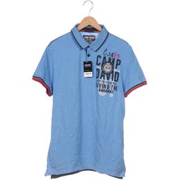 CAMP DAVID Herren Poloshirt, blau, Gr. 54