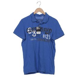 CAMP DAVID Herren Poloshirt, blau, Gr. 48